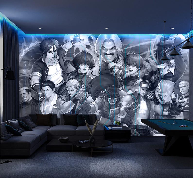 The King of Fighters Banner | KOF Wall Art | Gaming Banner | Retro ...