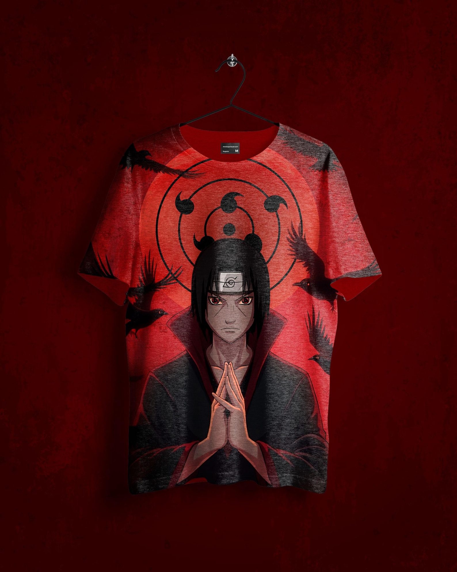 Itachi Uchiha Wall Art – Mangekyō Sharingan Poster | Anime Ninja Print ...