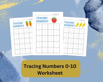 Numbers 0-100 Printable Tracing Worksheet, Numbers, Counting ...
