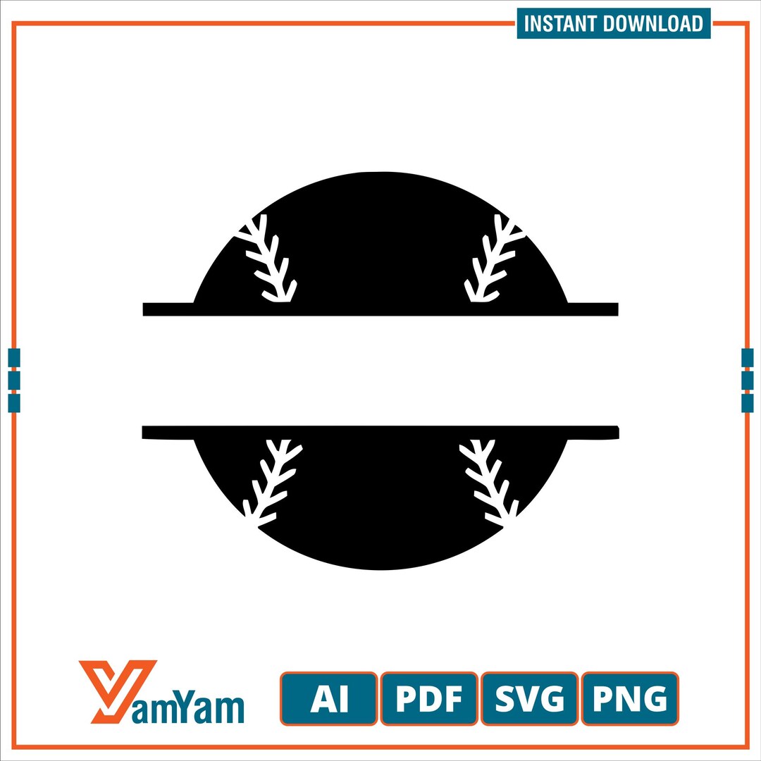 Softball Frame SVG Files | Sports Mom Cut Files | Softball Split Name ...