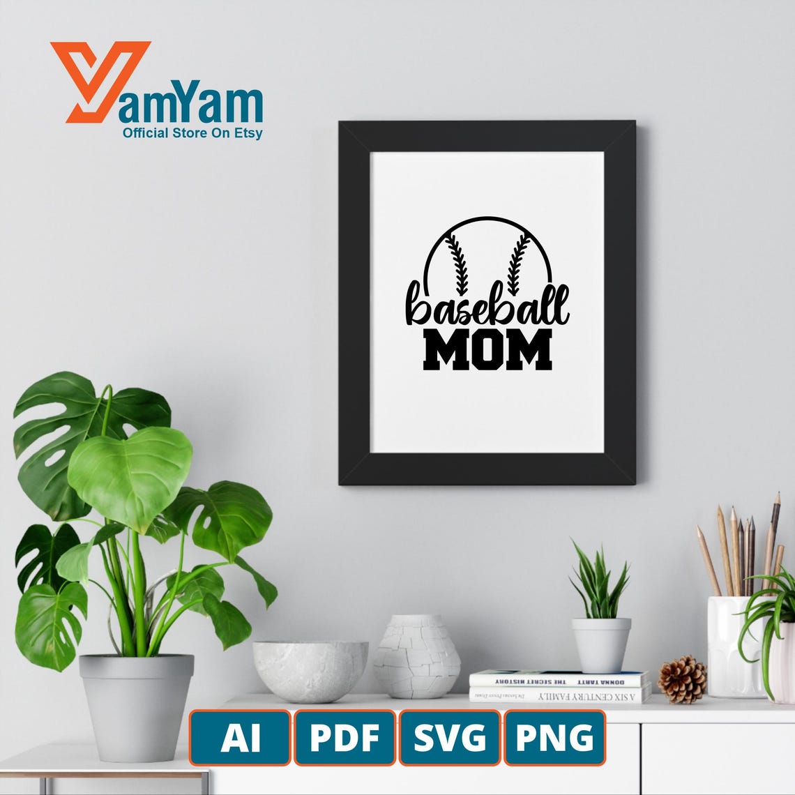 Baseball Mom SVG Files | Baseball Mom Cut Files | Softball Vector Files ...