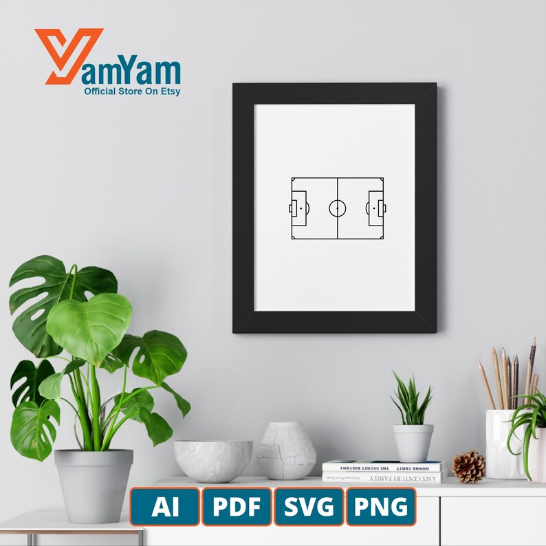 Soccer Field SVG Files | Football Field Cut Files | Soccer SVG Vector ...