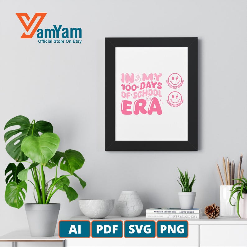 In My 100 Days of School Era Svg Png, Happy 100th Day 0f School SVG ...