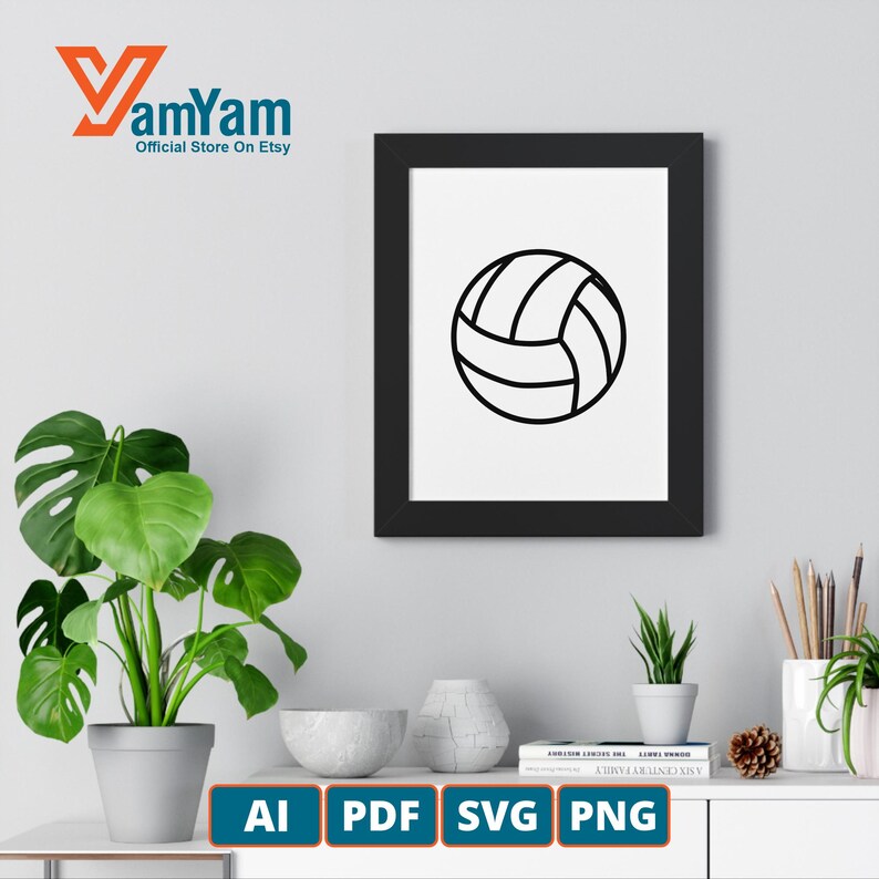 Volleyball SVG, Sports Clipart, Volleyball Cut File, Dxf, Png, Custom ...