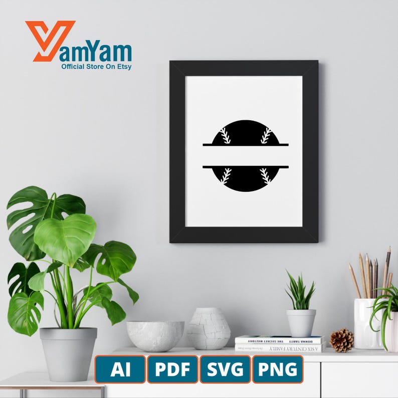 Softball Frame SVG Files | Sports Mom Cut Files | Softball Split Name ...