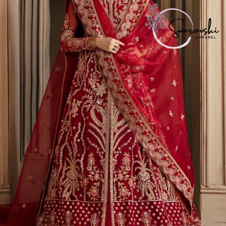 Pakistani Wedding Bridal Maxi/ Lehenga Choli for Women , Bridal Lehnga ...