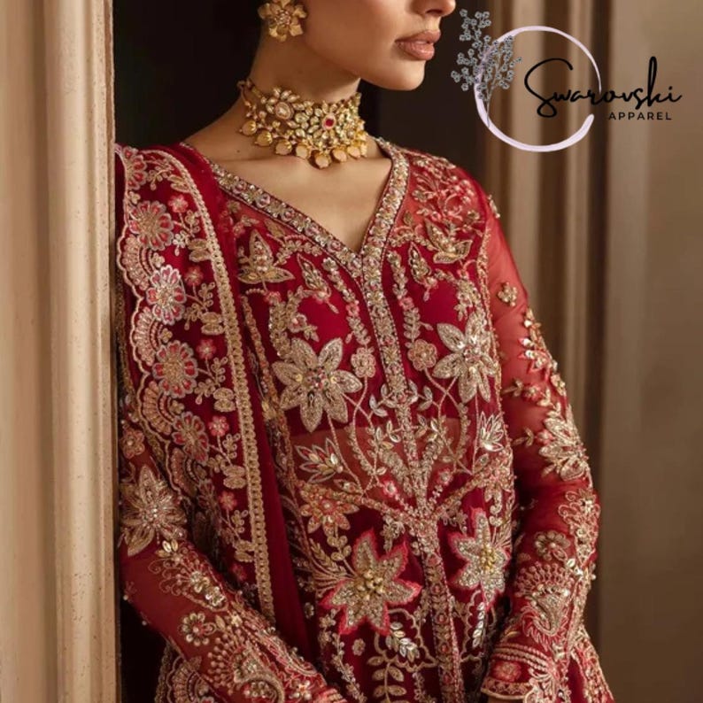 Pakistani Wedding Bridal Maxi/ Lehenga Choli for Women , Bridal Lehnga ...
