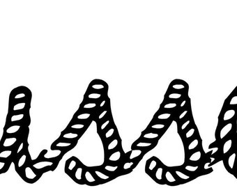 Rope wall decal | Etsy