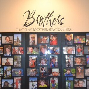 Brothers That Play Together Stay Together 28x11 Boys Vinyl Decor Wall ...
