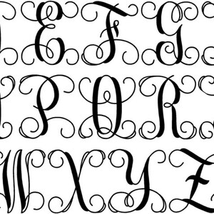 Monogram PERSONALIZED Initial 38x22 Baby Nursery Teen Girl Master ...