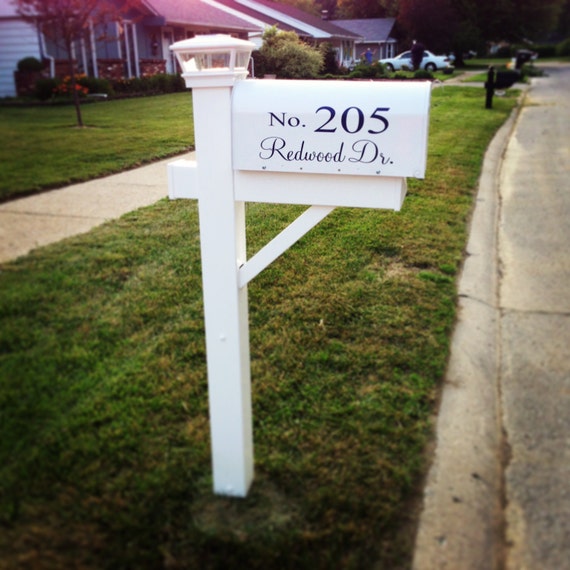 House Number & Street Address for Your Mailbox 13x5.5 Vinyl | Etsy