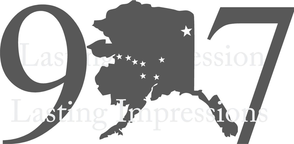 ALASKA 907 State Vinyl Decal Wall Lettering Words Quotes Decals Art ...