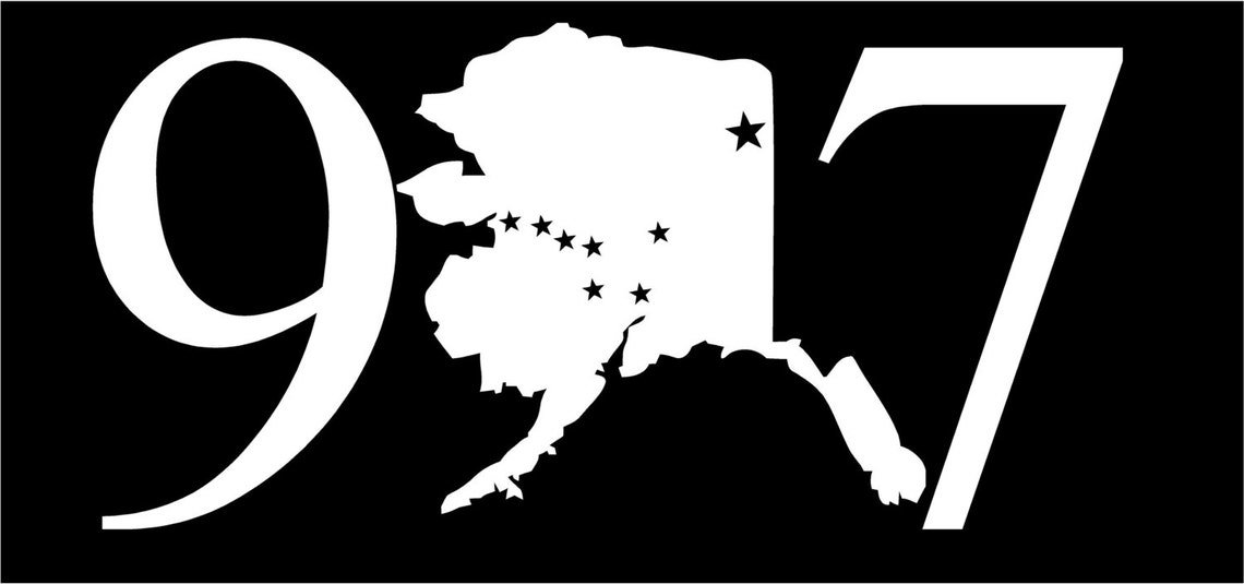 ALASKA 907 State Vinyl Decal Wall Lettering Words Quotes - Etsy