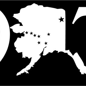 ALASKA 907 State Vinyl Decal Wall Lettering Words Quotes Decals Art ...
