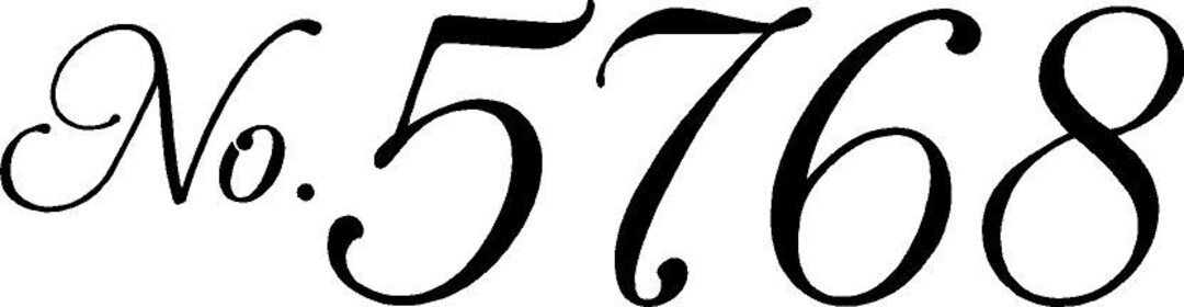House Number Vinyl Wall Lettering Words Quotes Decals Art Custom - Etsy