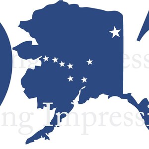 ALASKA 907 State Vinyl Decal Wall Lettering Words Quotes Decals Art ...