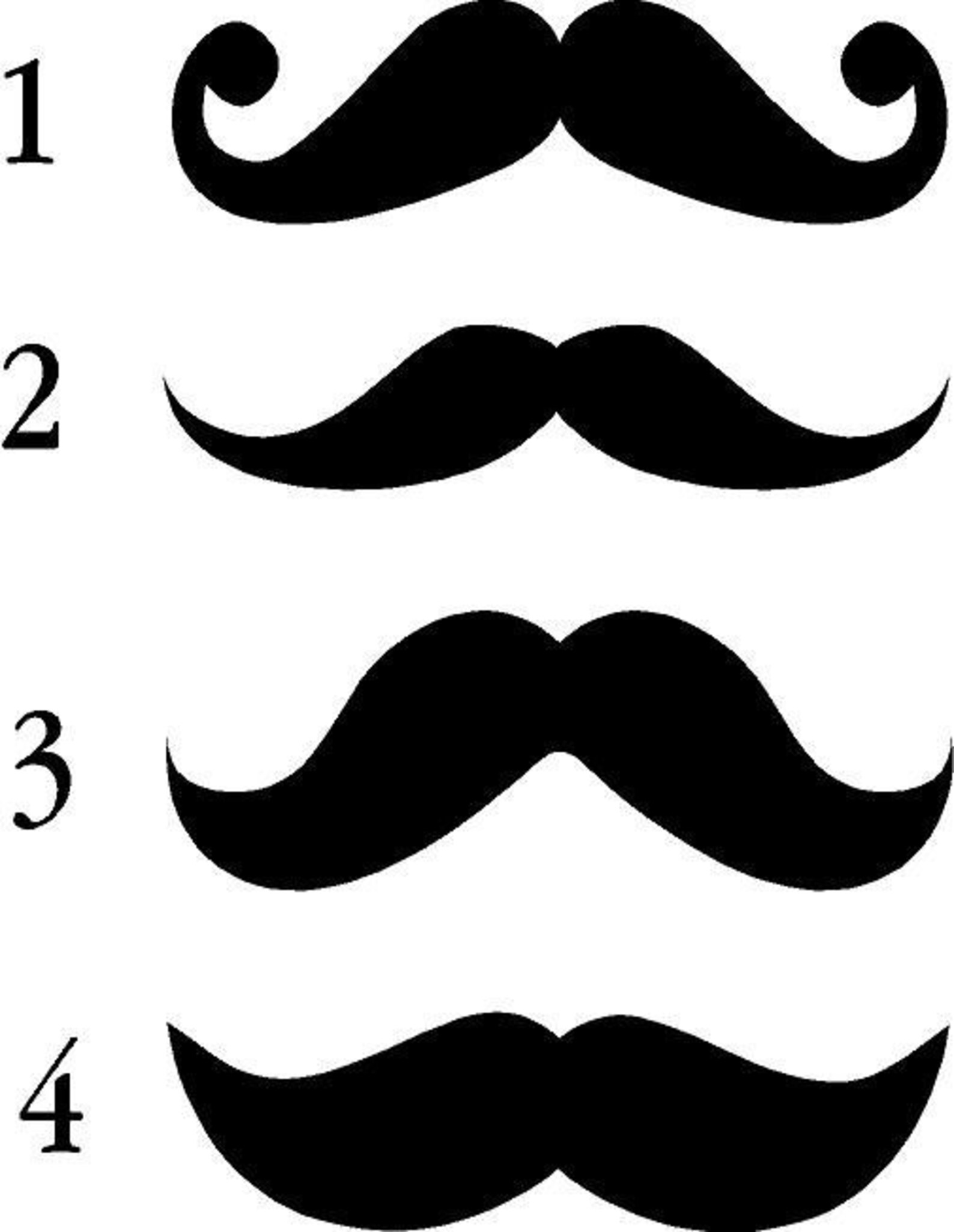 Mustache Face 23x8 Vinyl Decal Wall Lettering Words Quotes Art Custom ...