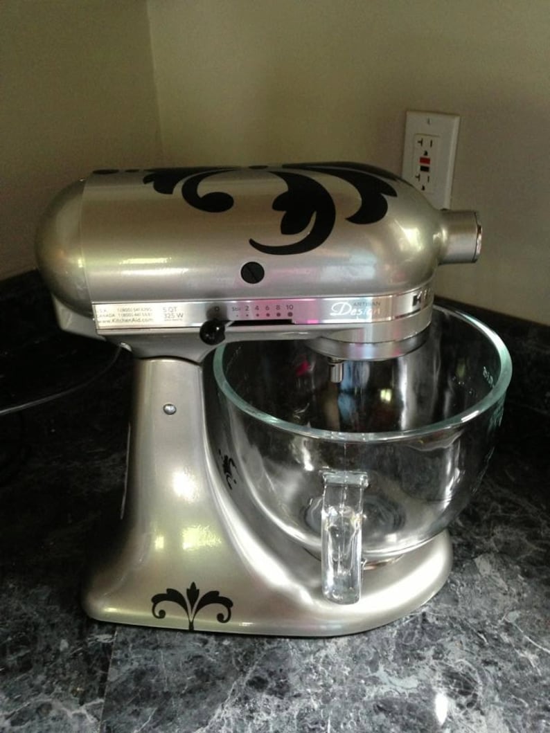 Damask Kitchenaid Mixer DECALS Vinyl Wall Lettering Words - Etsy