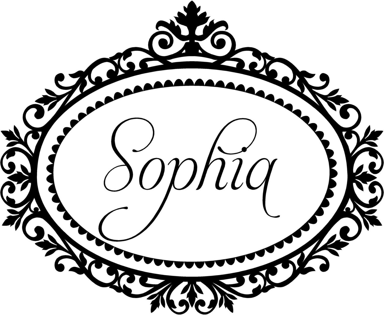 Monogram Name PERSONALIZED Initial 27x22 Vinyl Wall Lettering - Etsy