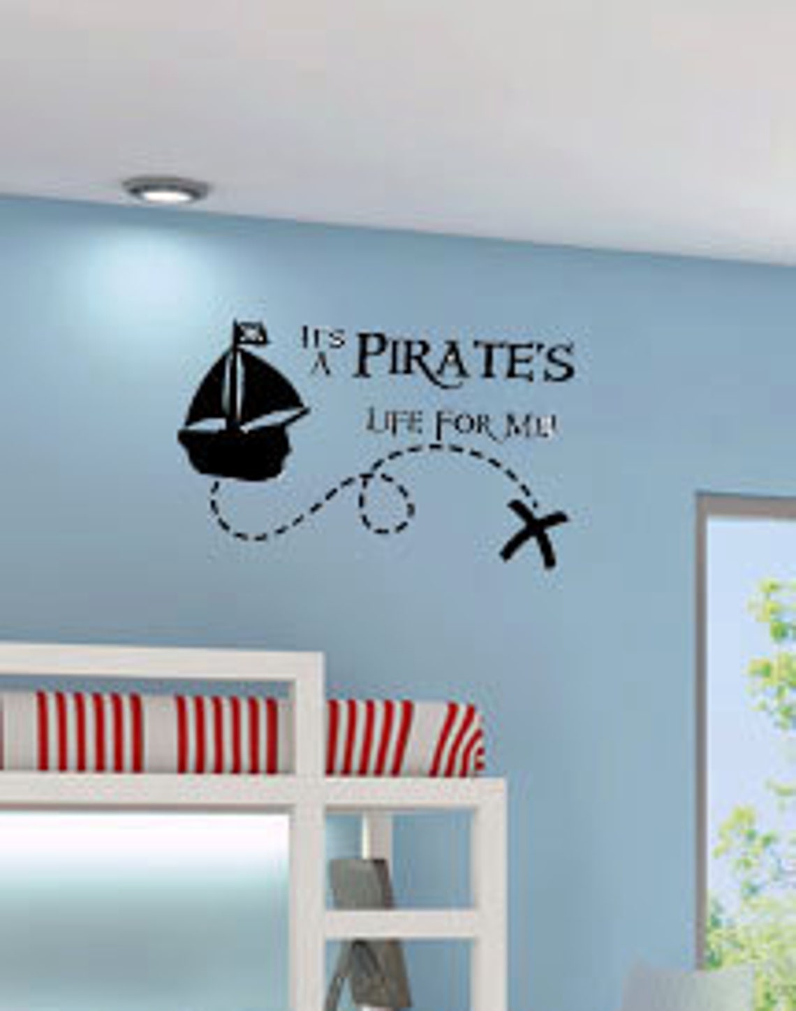 It's a Pirates Life for Me Pirate Ship 36x22 Quote Vinyl | Etsy