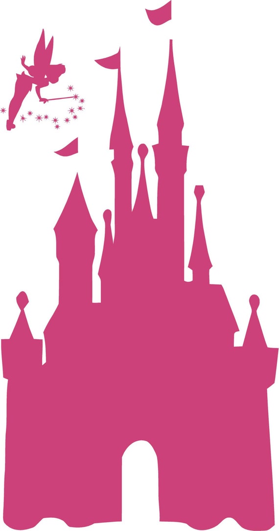 Disney CASTLE 22x42 Tinkerbell Vinyl Decal Wall Lettering - Etsy