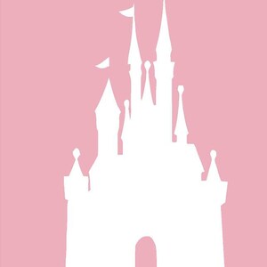 Disney CASTLE 22x42 Modern Vinyl Decal Wall Lettering Words Princess - Etsy