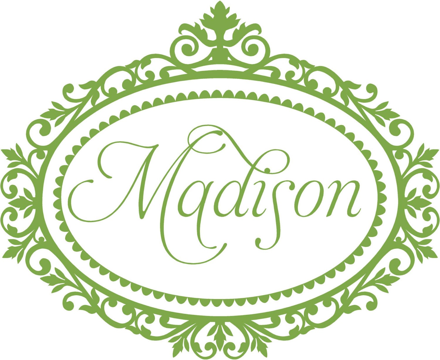 Monogram Name PERSONALIZED Initial 27x22 Vinyl Wall Lettering - Etsy