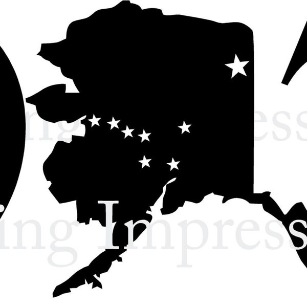 Alaska Car Decal - Etsy