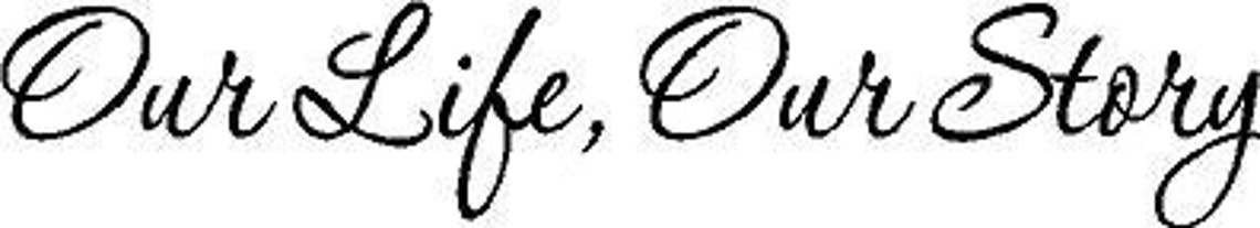 Our Life Our Story 22x4 Vinyl Decal Wall Art Lettering Decals - Etsy