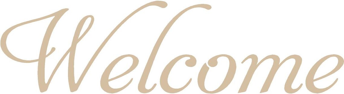WELCOME Front Door Entry 17x4.5 Sign Vinyl Wall Decal Sticker - Etsy