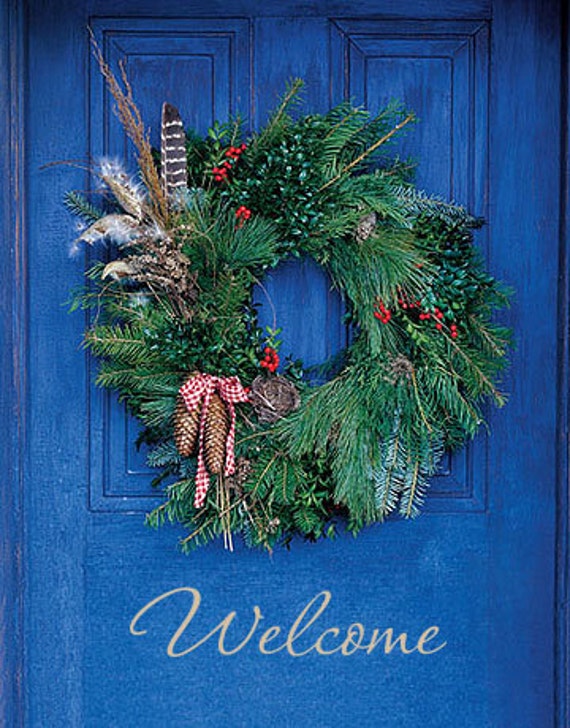 WELCOME Front Door Entry 18x4 Sign Vinyl Wall Decal Sticker - Etsy