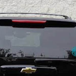 Circle MONOGRAM Car Window Vinyl Decal Sticker 5x5 - Etsy