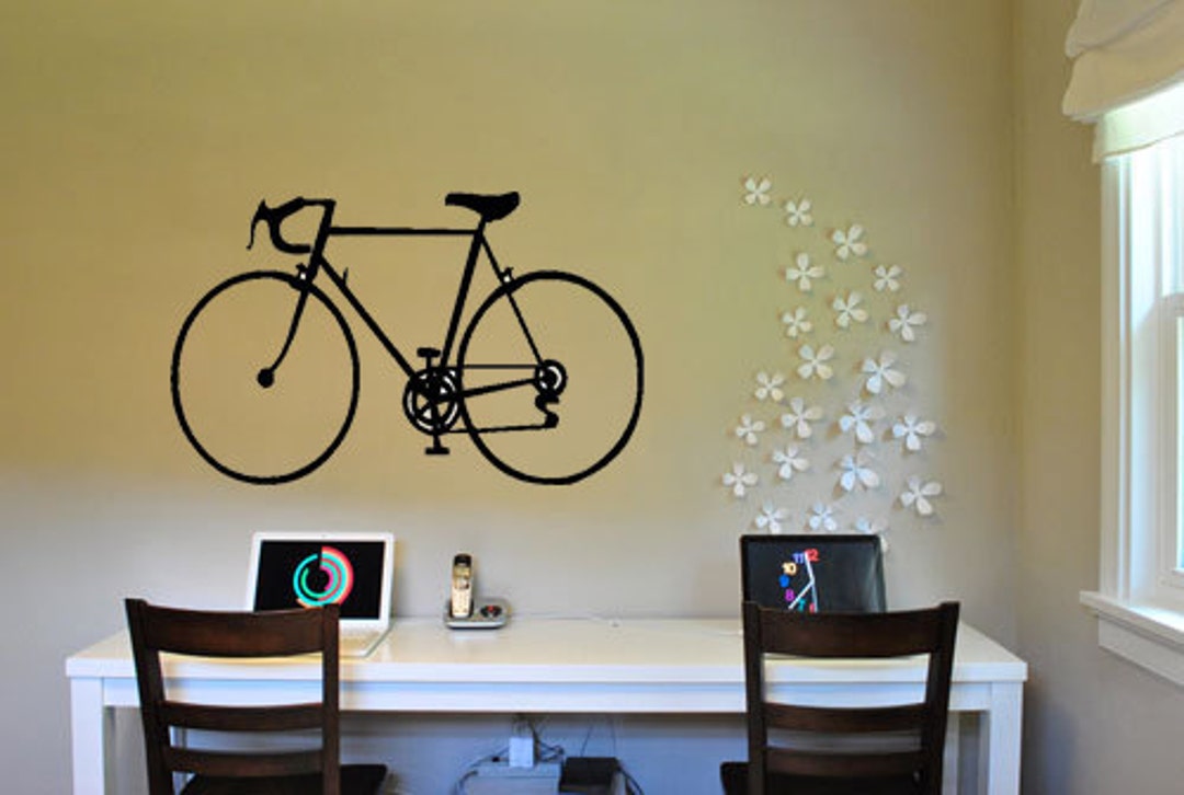 Bike Bicycle 32x20 Vinyl Wall Lettering Words Quotes Decals Art Custom ...