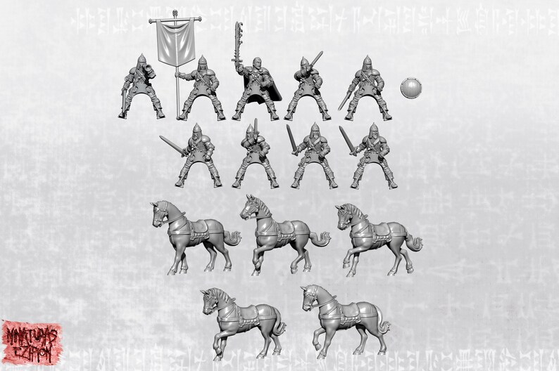 Old World Mercenary Cavalry | 28mm / 32mm | Tabletop Gaming ...