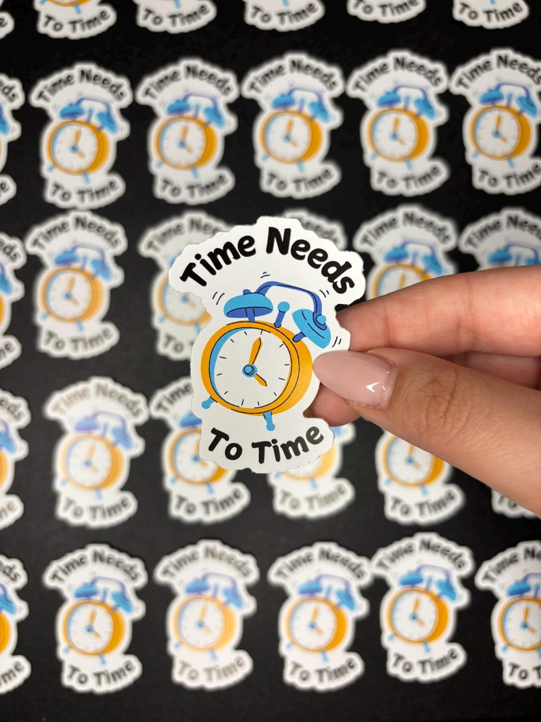 Time Needs Time Sticker | Therapy Humor Stickers | Funny Mental Health ...