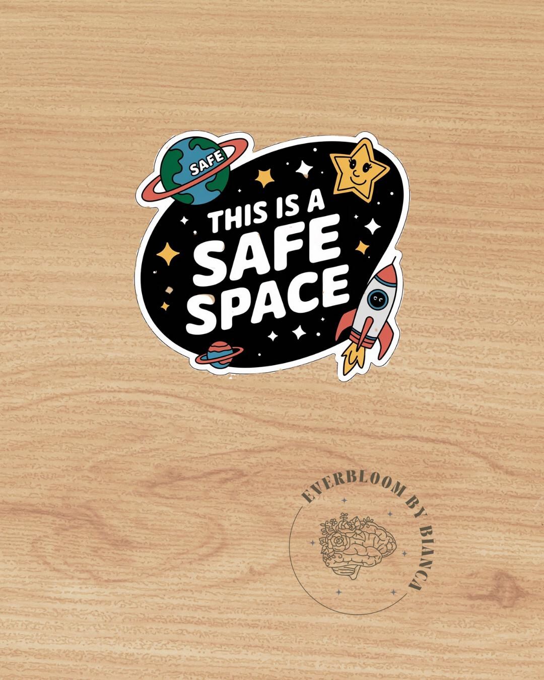 Safe Space Sticker PRE ORDER | Therapy Humor Stickers | Mental Health ...