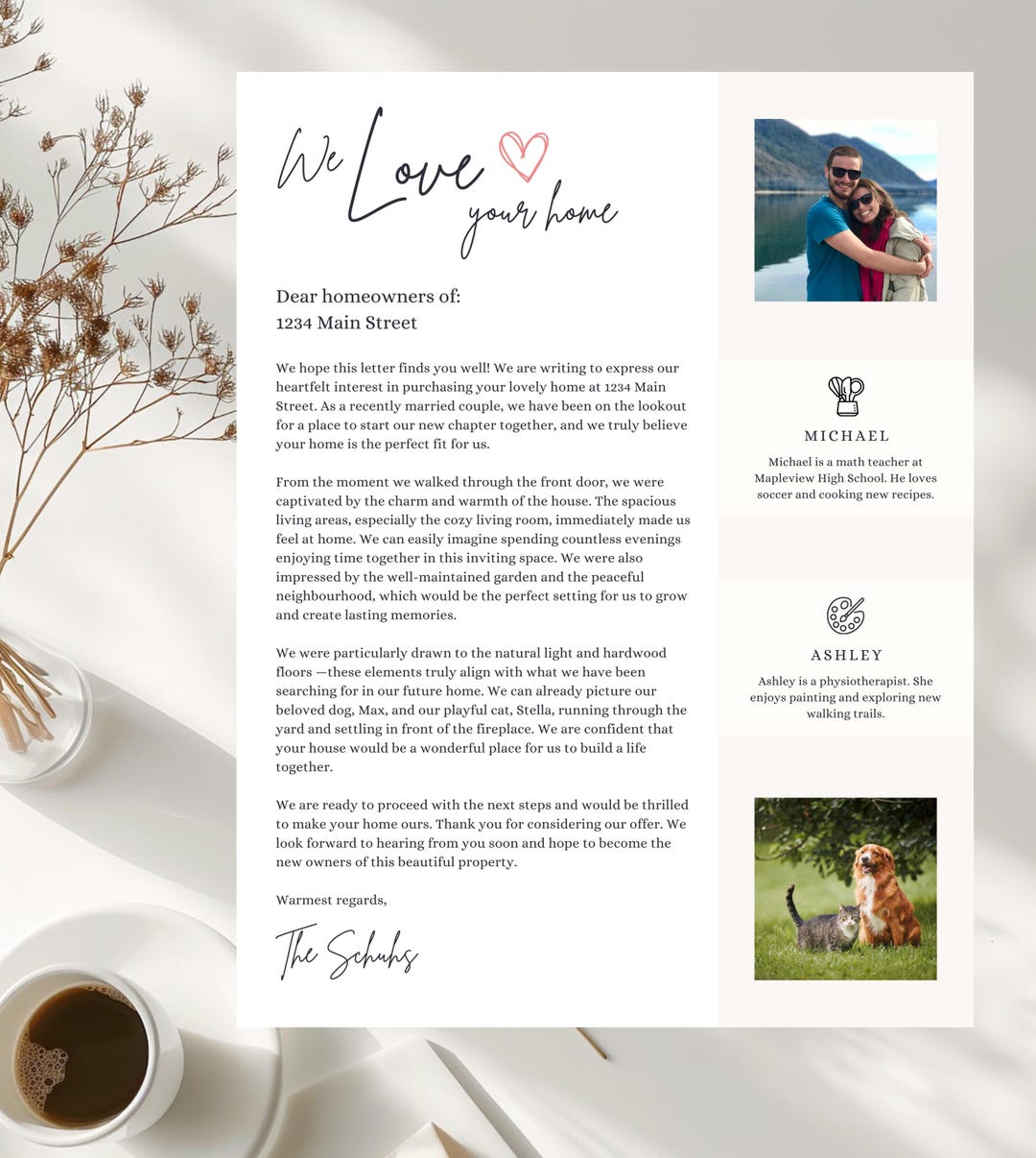 Editable Letter to Seller (digital Buyer Offer Letter) - Etsy
