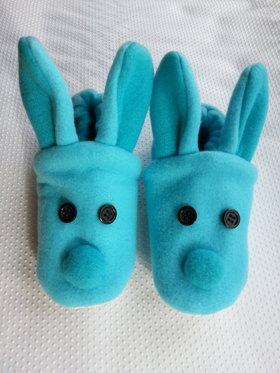 Blue Bunny Slippers - Etsy