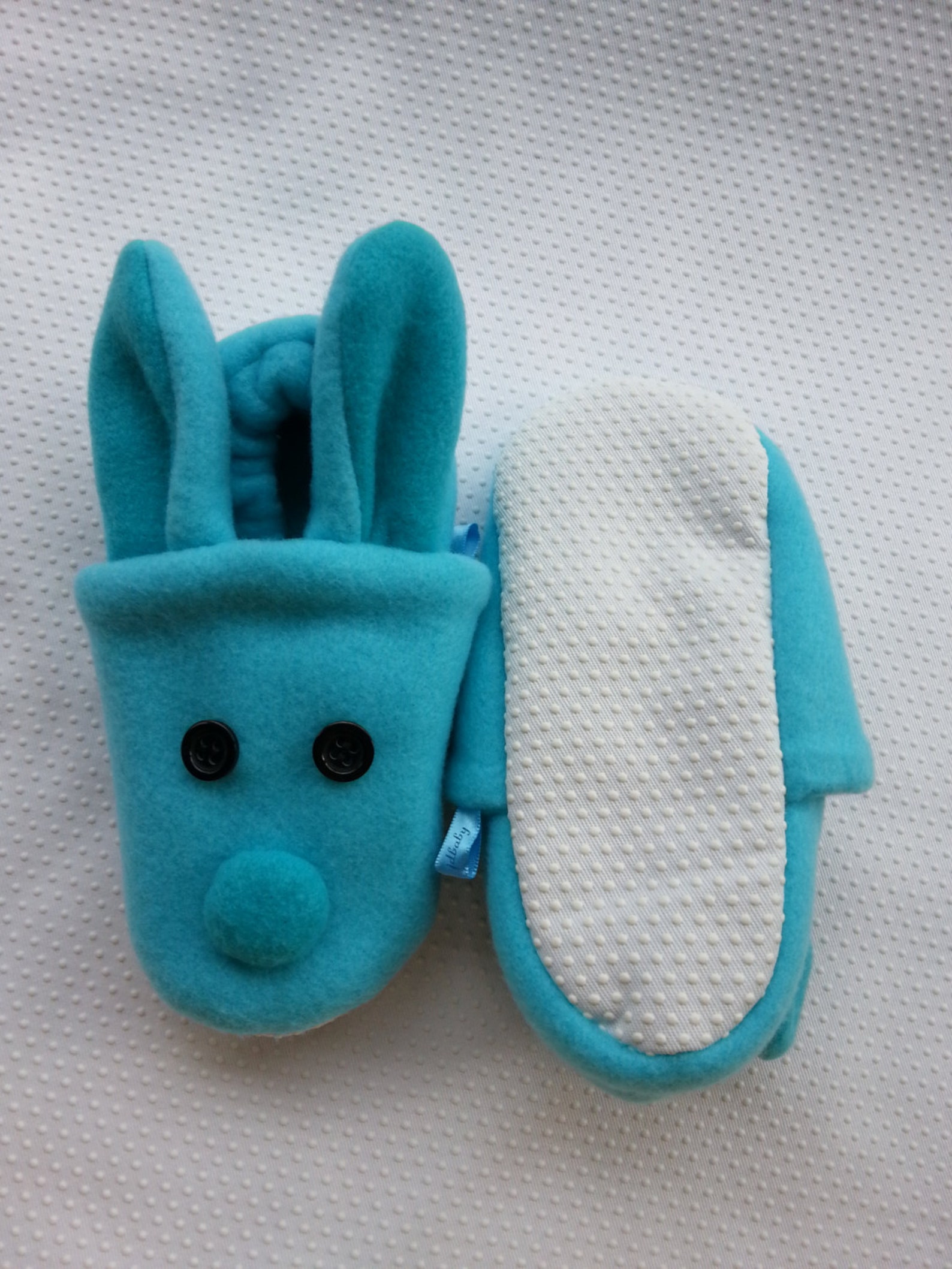 Blue Bunny Slippers | Etsy