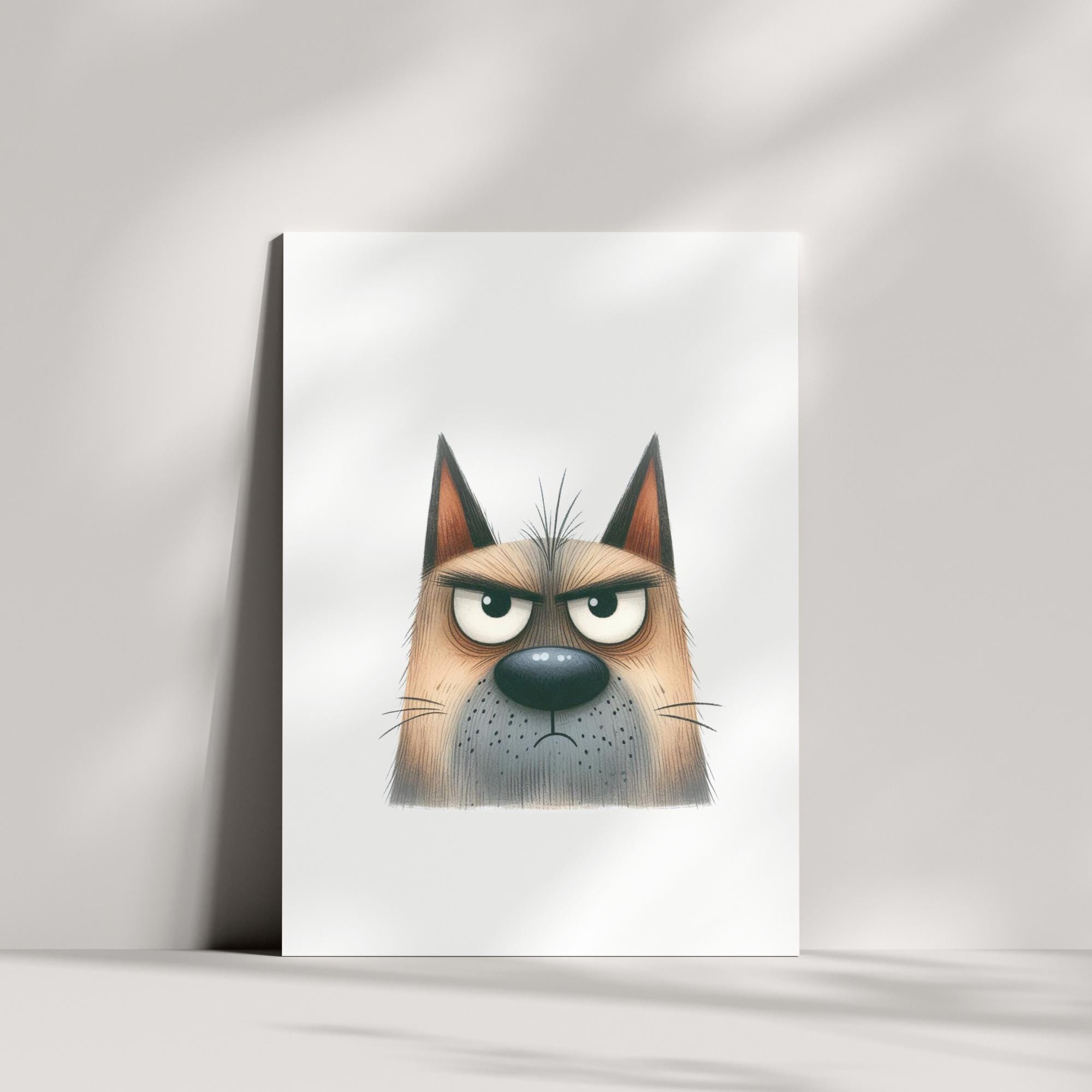 Grumpy Dogs Clipart PNG & SVG Bundle – 25 Watercolor Cute Whimsical ...