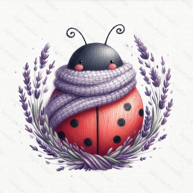 Cute Spring Ladybug Clipart PNG & SVG – 20 Quirky Garden Insects With ...