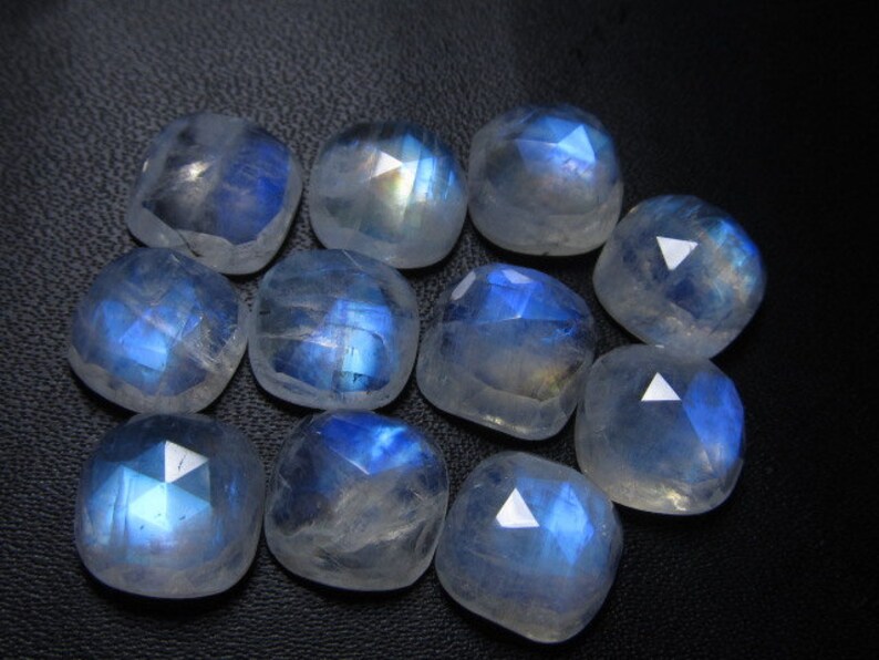 10mm 11pcs AAA Gorgeous Quality Rainbow Moonstone Super - Etsy