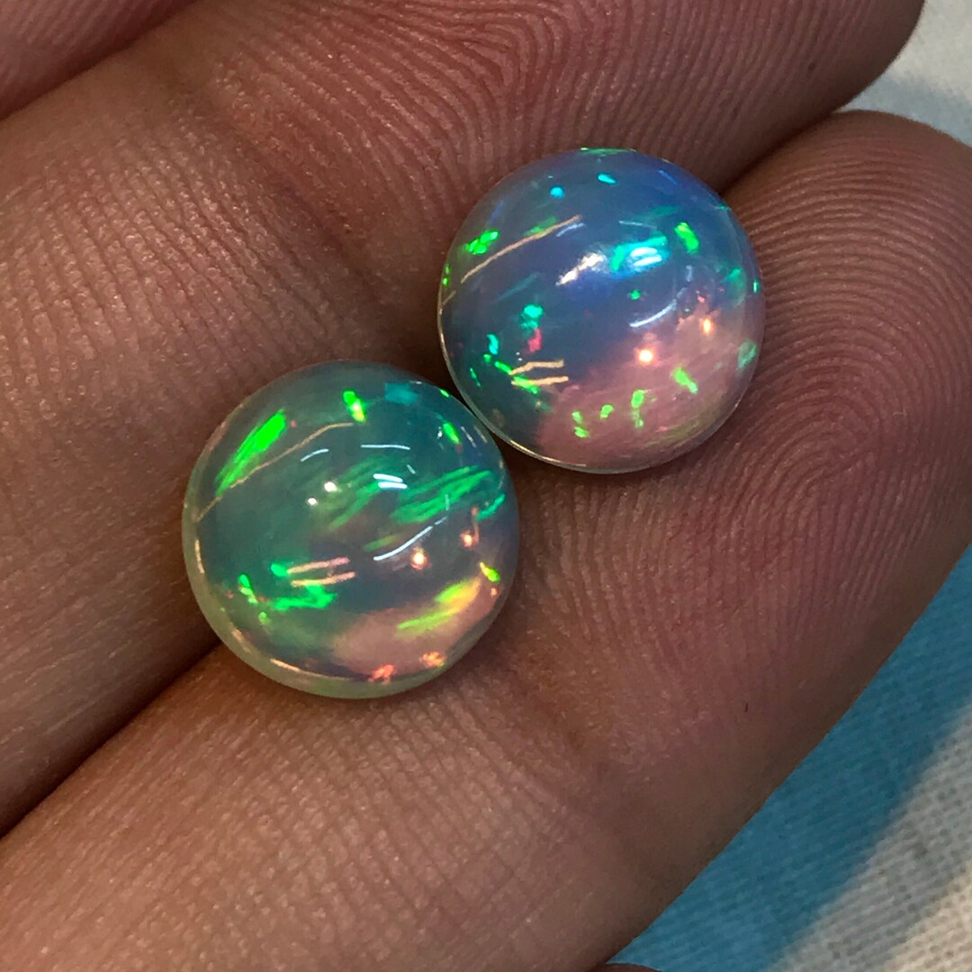 Opal Welo Ethiopian- Amazing Galaxy Mix Red Green Blue Fire - AAAAAAAAA ...