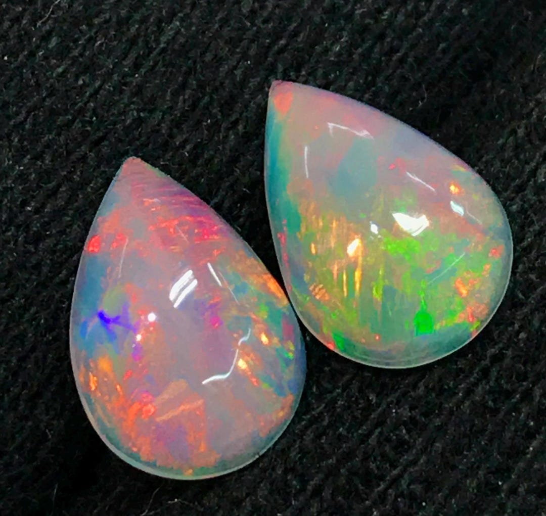 Opal Welo Ethiopian- Amazing Galaxy Mix Red Green Blue Fire - AAAAAAAAA ...