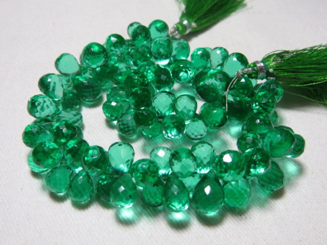 10.5 Inches Amazing Gorgeous Emerald Green Color Quartz Super Sparkle ...