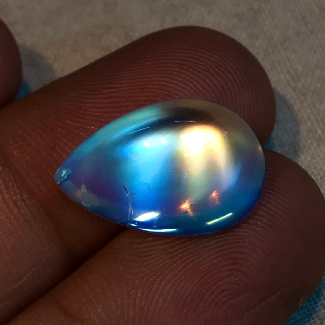 AAAAAAA Grade Rainbow Moonstone Teardrop Cabochon (10.5x16.5 Mm) - Etsy