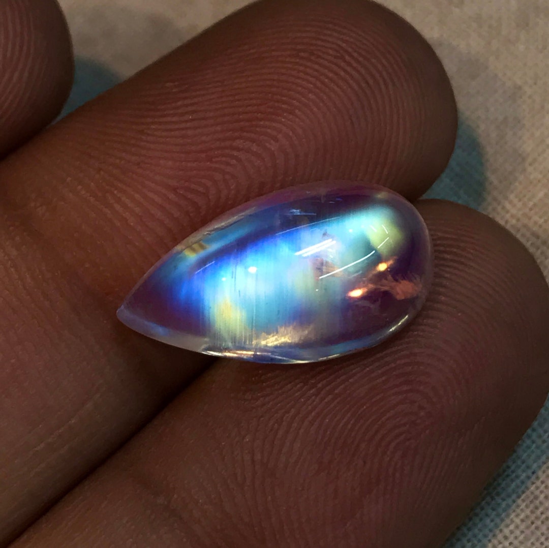 Rainbow Moonstone AAAAAAA Grade High Quality Amazing Flash - Etsy