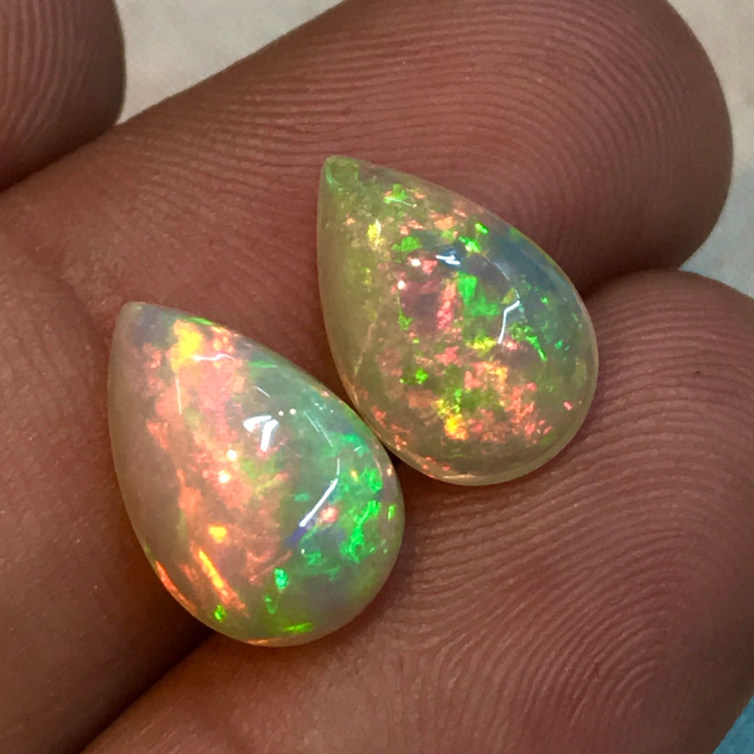 Opal Welo Ethiopian- Amazing Galaxy Mix Red Green Blue Fire - AAAAAAAAA ...