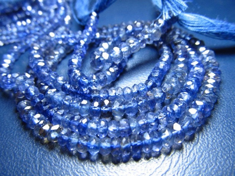 Iolite so Gorgeous Natural Blue Color Micro Faceted Rondell - Etsy