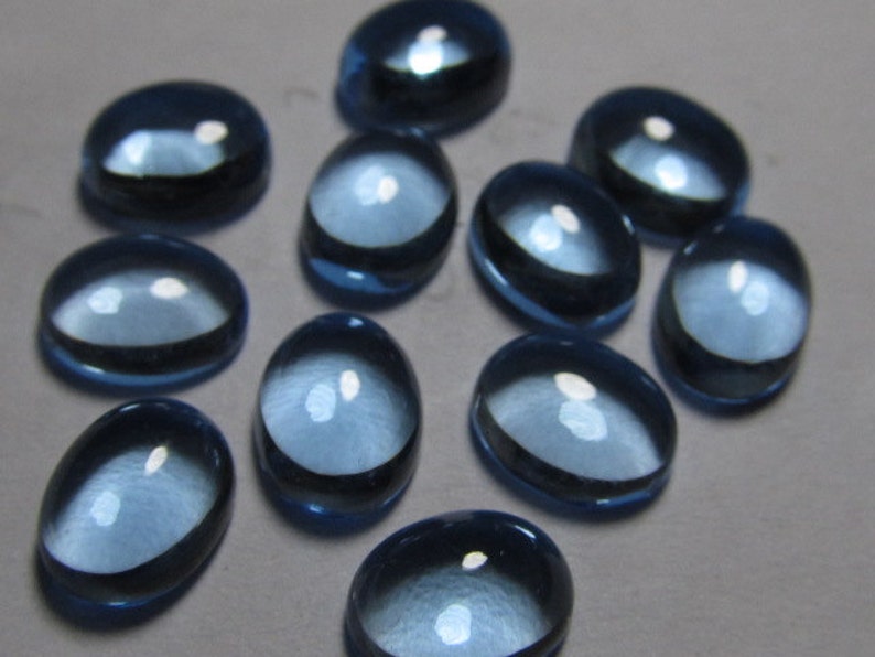 7x9 mm Oval Gorgeous Sky Blue Topaz Colour Quartz eye | Etsy